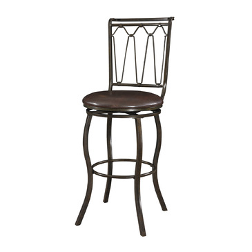 Powell Big &Tall Bar Stool in Deep Black