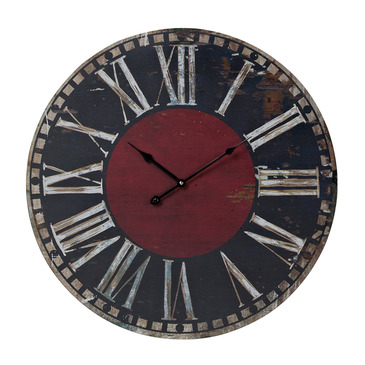 Sterling Industries 118-038 Black & Red Printed Clock